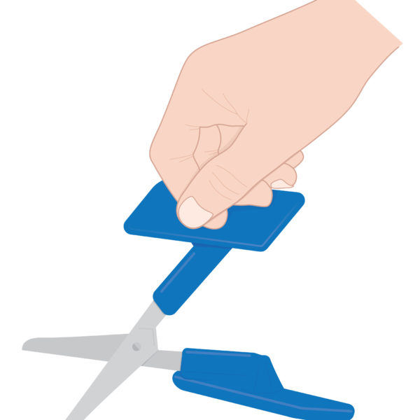 Push Down Table Top Scissors - Peta UK - Easi grip