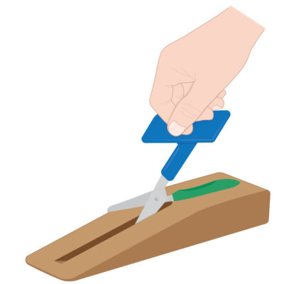 Mounted Table Top Scissors - Peta UK - Easi grip